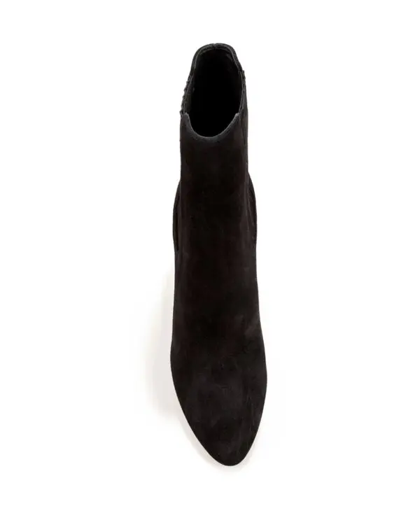 Saint Laurent Suede Almond Toe Chelsea Boots