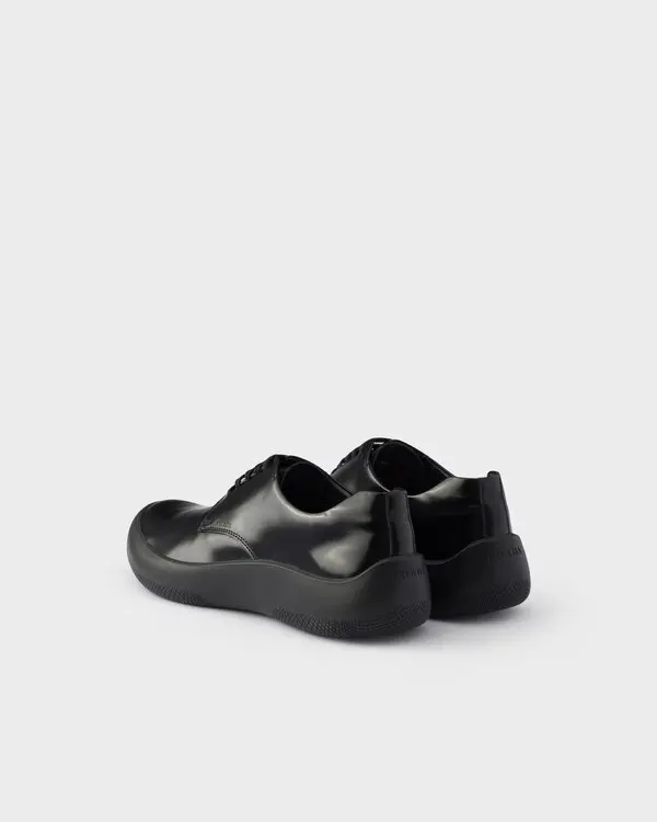 Prada Lace-up Sneakers With Embossed Logo