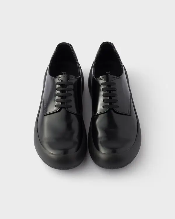 Prada Lace-up Sneakers With Embossed Logo