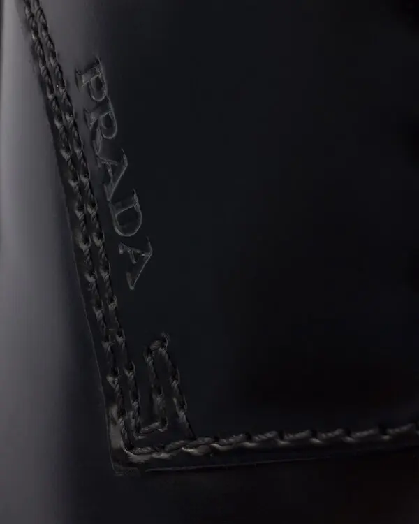 Prada Lace-up Sneakers With Embossed Logo