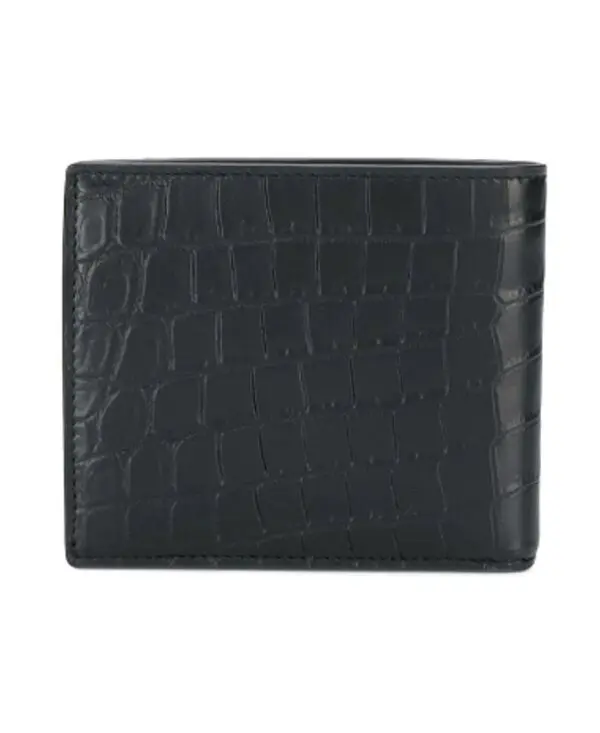 Saint Laurent Logo Embossed Bi-fold Wallet