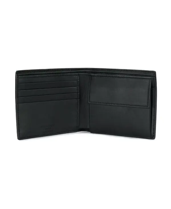 Saint Laurent Logo Embossed Bi-fold Wallet