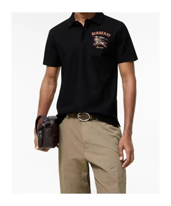 Burberry Knight Check Cotton Polo Shirt