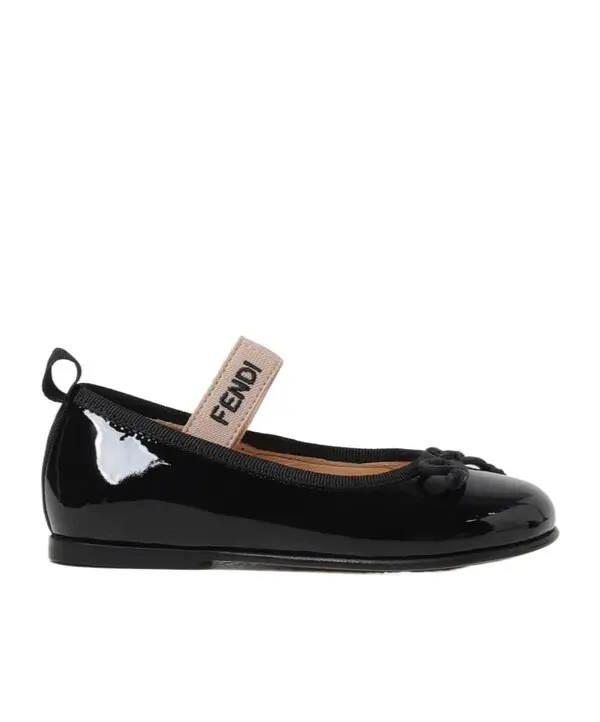 Fendi Bow-detail Ballerina Flats