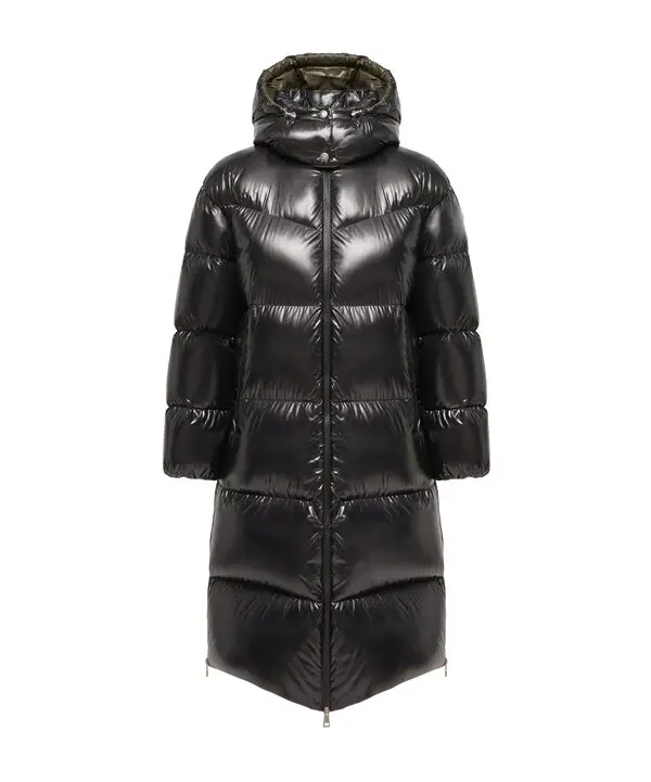 Moncler Harfang Hooded Long Down Coat