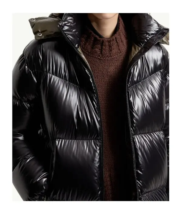 Moncler Harfang Hooded Long Down Coat