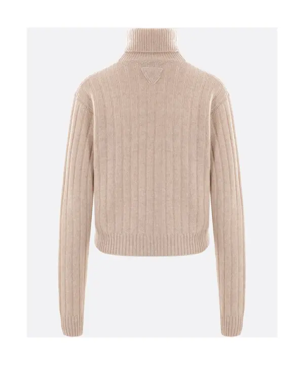Prada Roll Neck Knitted Jumper