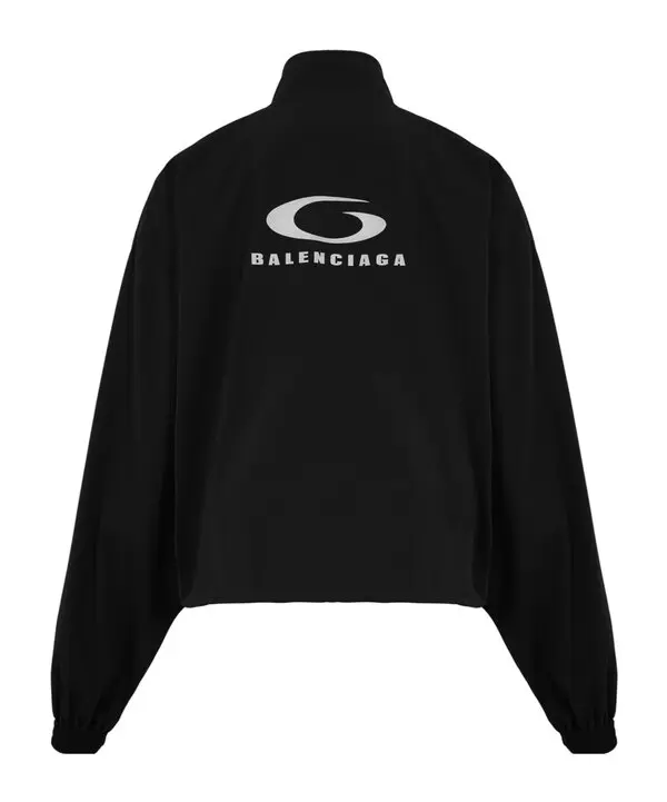 Balenciaga Logo Zip Up Casual Jacket