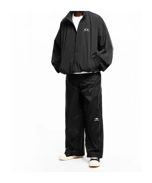 Balenciaga Logo Zip Up Casual Jacket