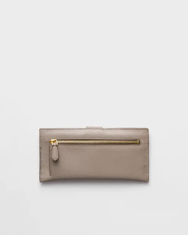 Prada Snap Triangle-logo Leather Wallet