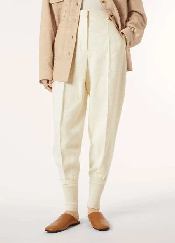 Loro Piana Mid-rise Bouclé Trousers