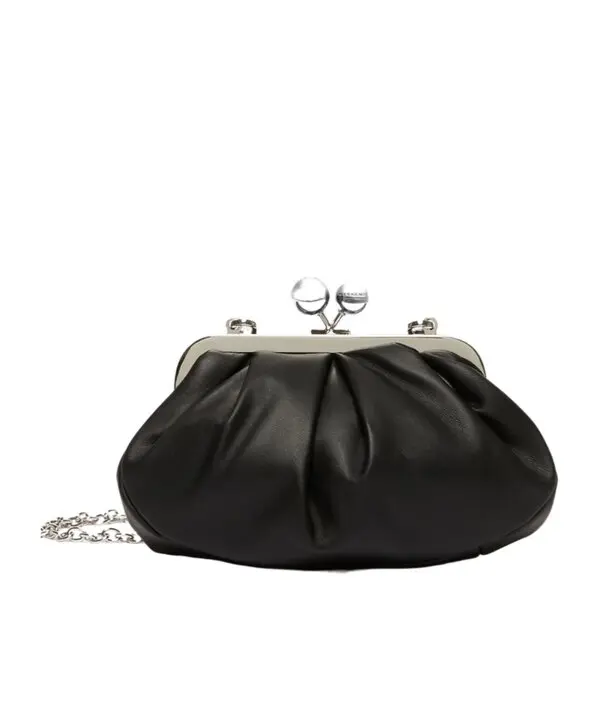 Max Mara Small Sheepskin Pasticcino Bag - Black