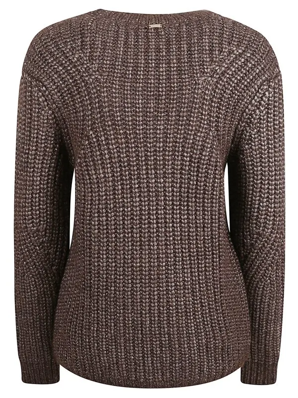 Herno Crew Neck Cropped Sweater
