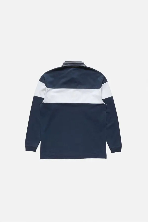 Acne Studios Striped Polo Sweatshirt - Blue