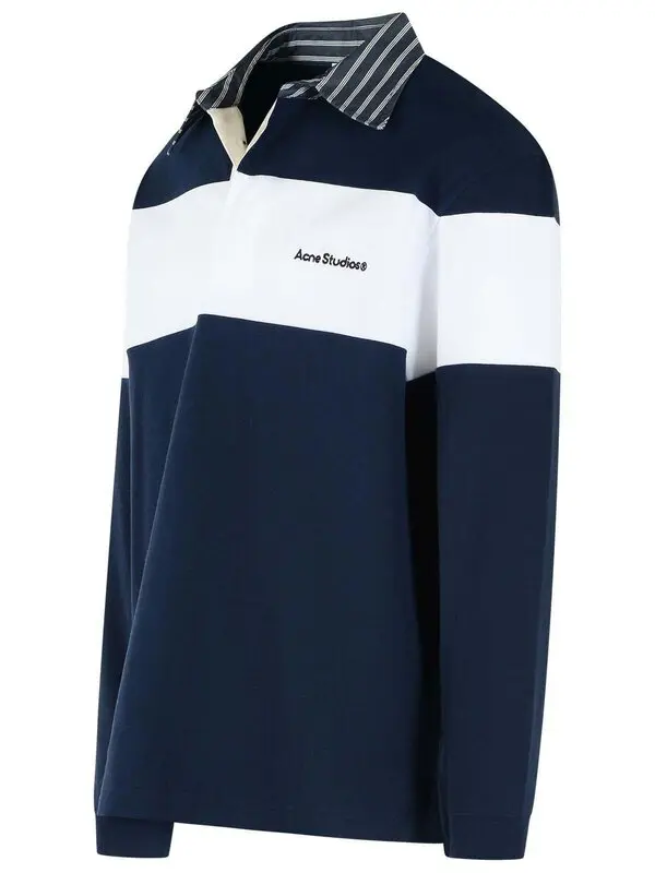 Acne Studios Striped Polo Sweatshirt