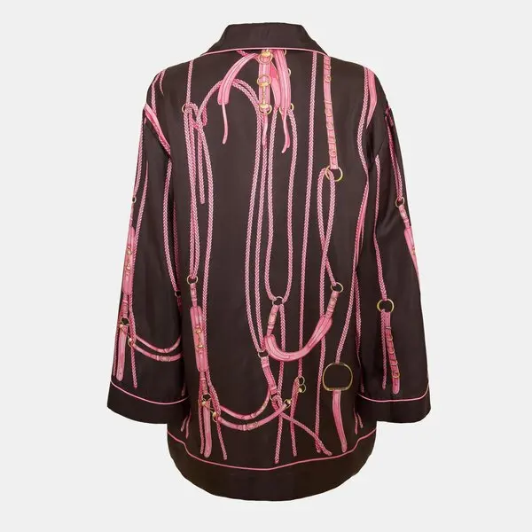 Gucci Printed Silk Short-sleeve Shirt