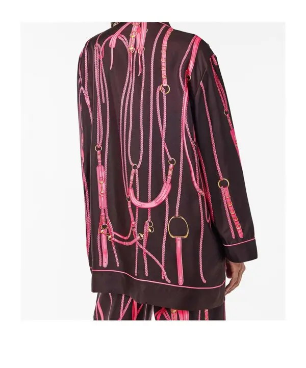 Gucci Printed Silk Short-sleeve Shirt