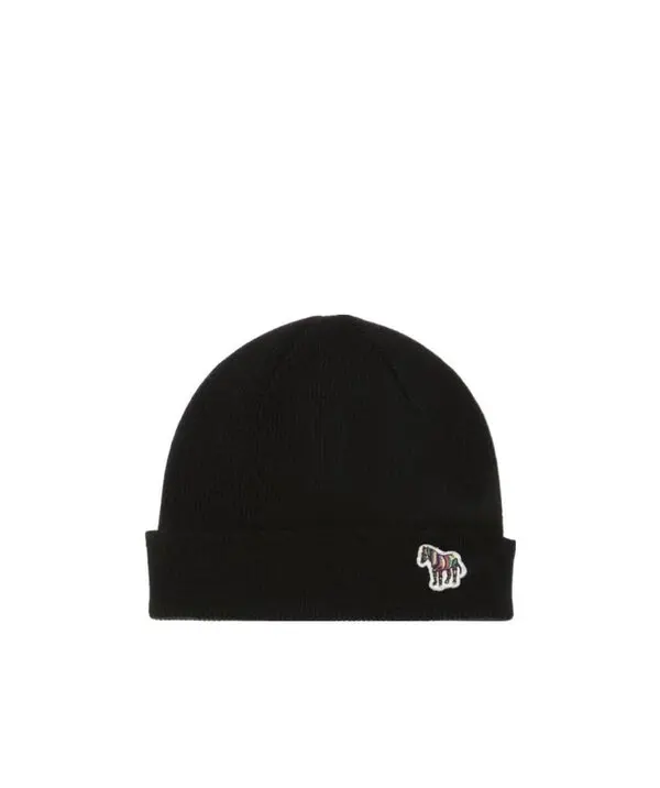 Paul Smith Zebra Logo Beanie - Black
