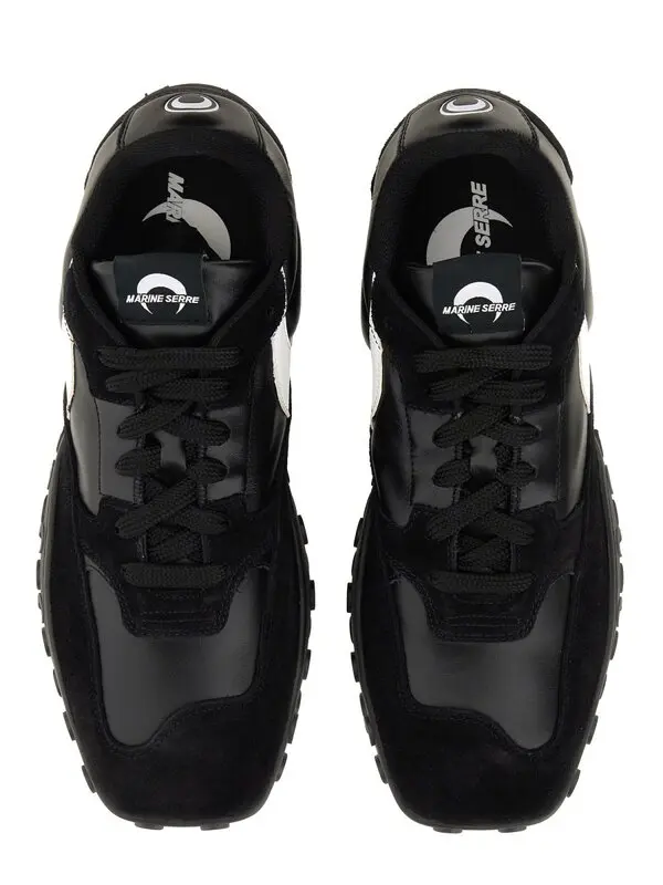 MARINE SERRE Moon Patch Sneakers - Black