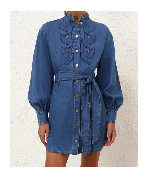 Zimmermann Long-sleeved Mini Dress