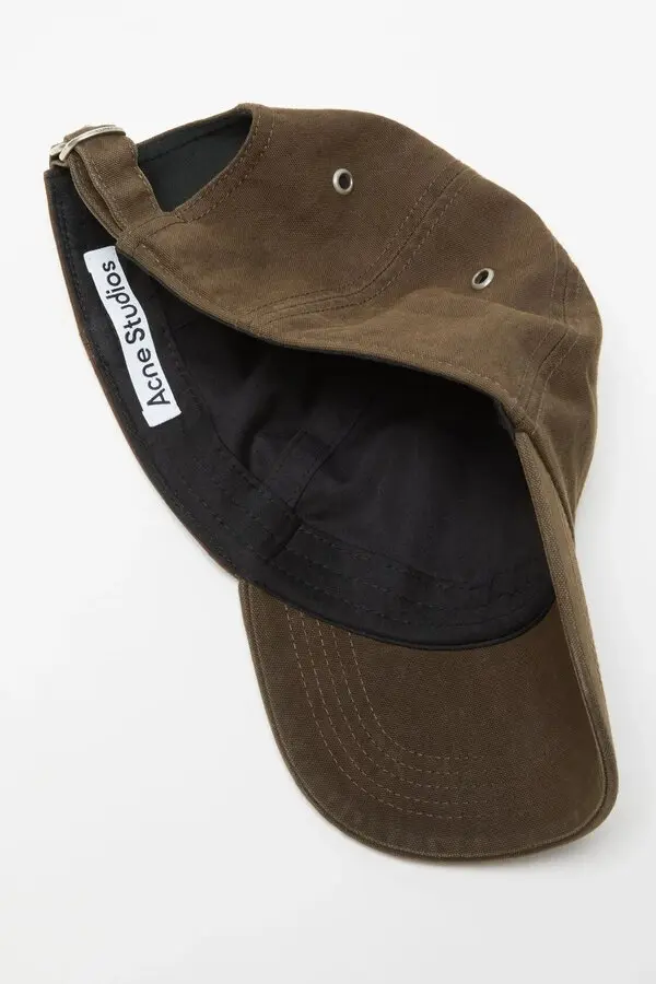 Acne Studios Waxed Logo Cap
