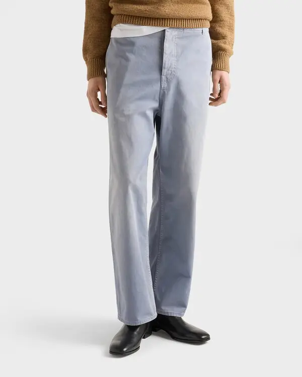 Prada Logo-patch Chino Trousers