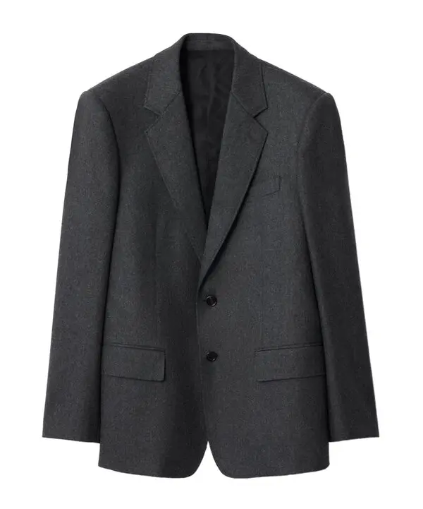 Burberry Wool Flannel Tailored Jacket