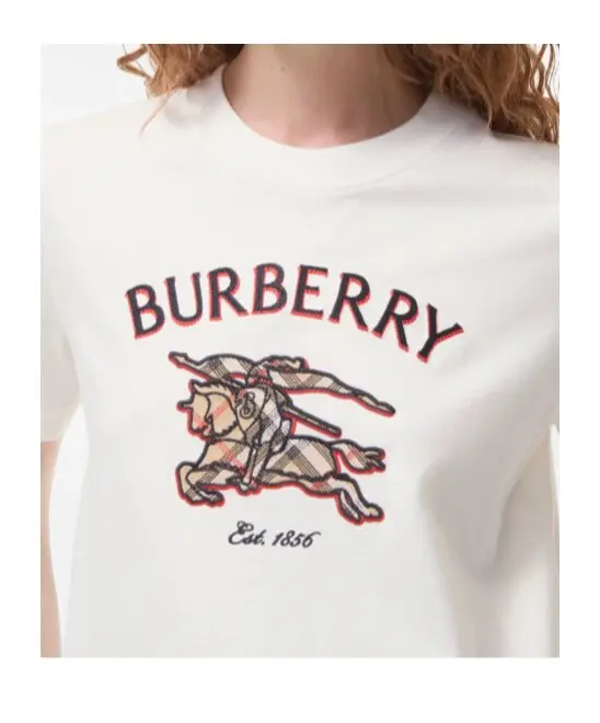 Burberry Knight Check Cotton T-shirt