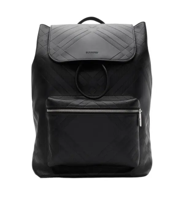 Burberry Logo Detailed Foldover Top Backpack