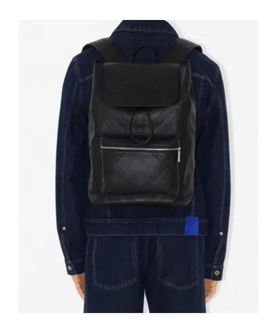 Burberry Logo Detailed Foldover Top Backpack