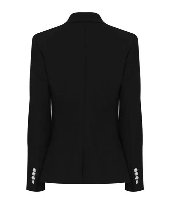 Ralph Lauren Cotton Monogram Blazer - Black
