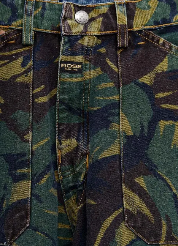 Martine Rose Reversible Camouflage-print Straight-leg Jeans