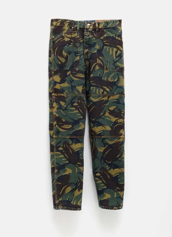 Martine Rose Reversible Camouflage-print Straight-leg Jeans