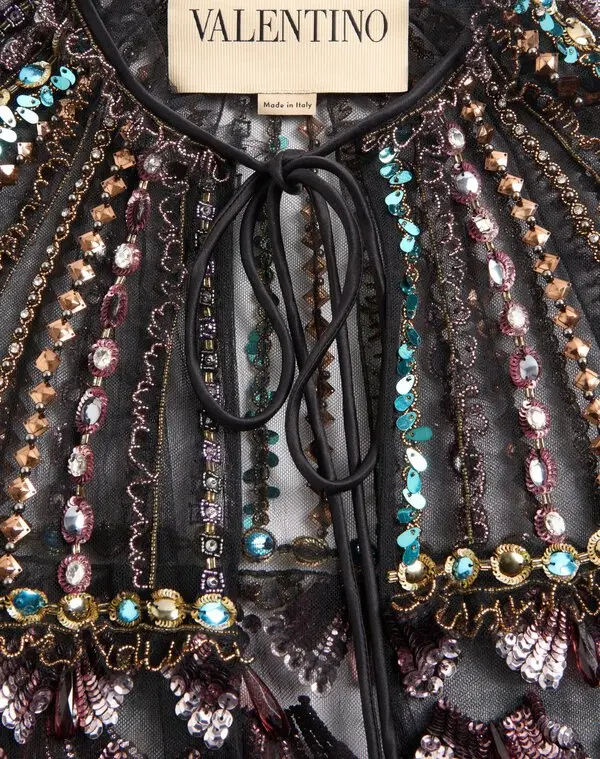 Valentino Garavani Embellished Cloak