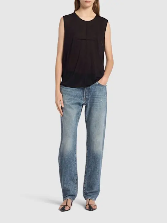 Khaite Callum Denim Straight Jeans