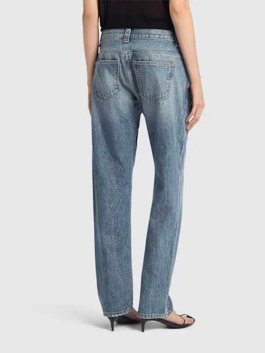 Khaite Callum Denim Straight Jeans