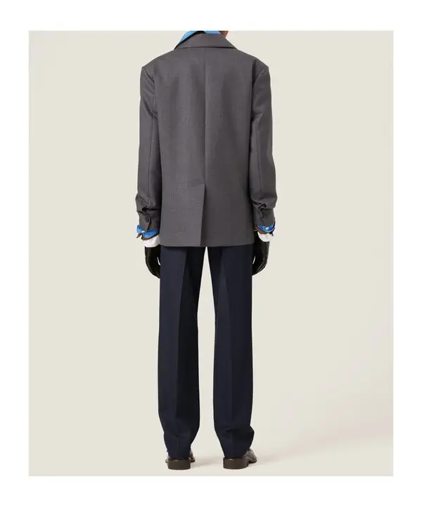 Miu Miu Logo-patch Tailored Trousers