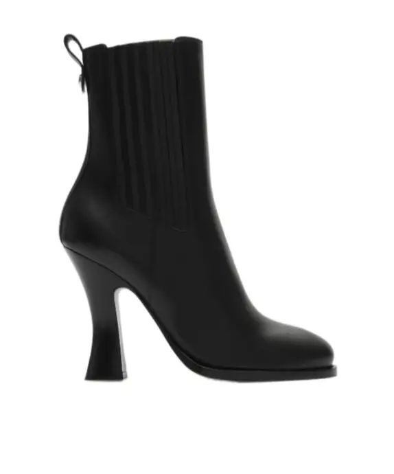 Burberry Leather Pillar Ankle Boots