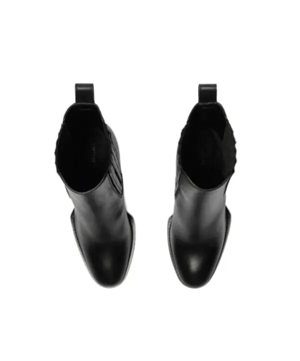 Burberry Leather Pillar Ankle Boots