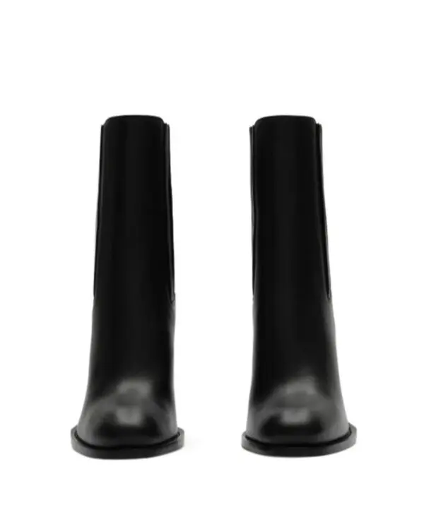 Burberry Leather Pillar Ankle Boots