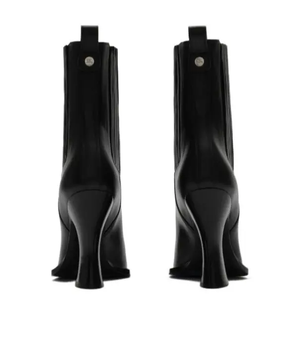 Burberry Leather Pillar Ankle Boots