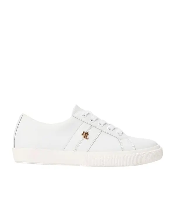 Ralph Lauren Janson Canvas Trainers - White