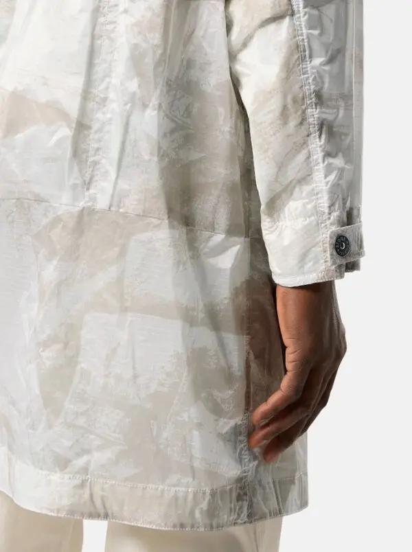 Stone Island Camouflage Printed Hooded Coat