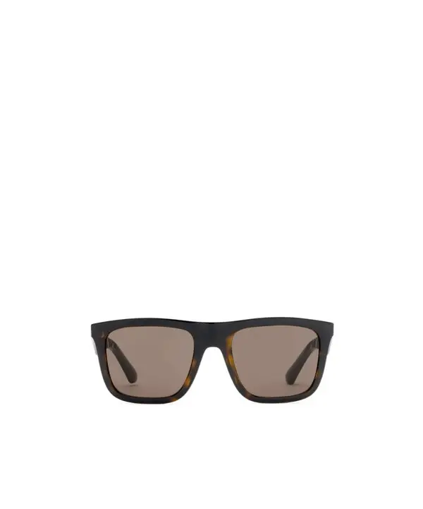 Burberry Embossed Check Square Sunglasses - Tortoiseshell