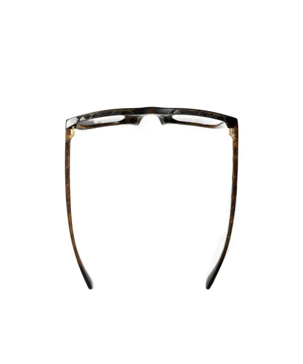 Burberry Embossed Check Square Sunglasses