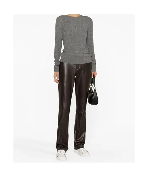 Polo Ralph Lauren Cable-knit Jumper With Embroidered Pony Logo