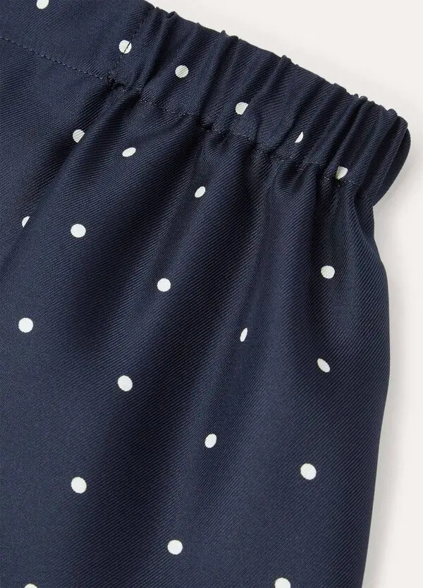 Loro Piana Britton Polka Dot Straight Leg Trousers