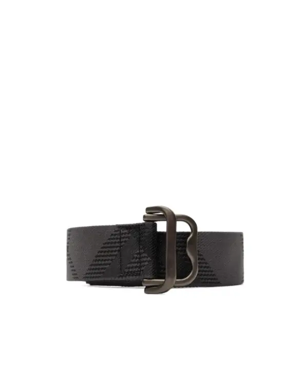 Burberry Check Webbing Belt With B Buckle