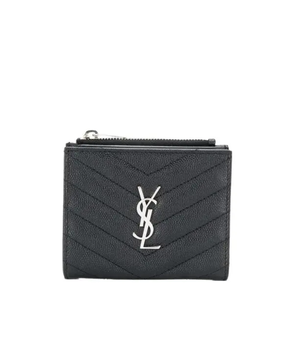 Saint Laurent Quilted Monogram Wallet