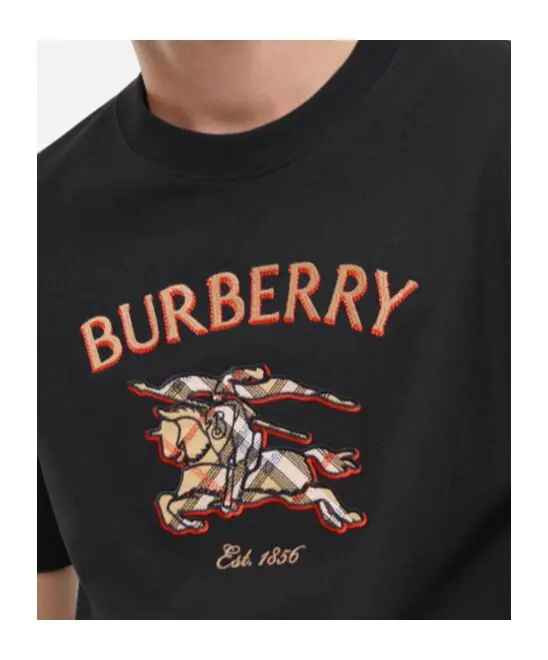 Burberry Knight Check Cotton T-shirt